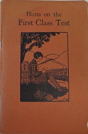 Hints on the first class test by M G Lewis | LibraryThing