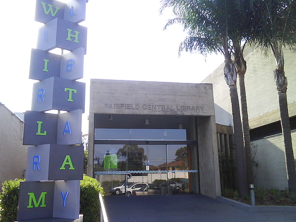 The Whitlam Library (Fairfield City Library Service) in Cabramatta, N.S ...