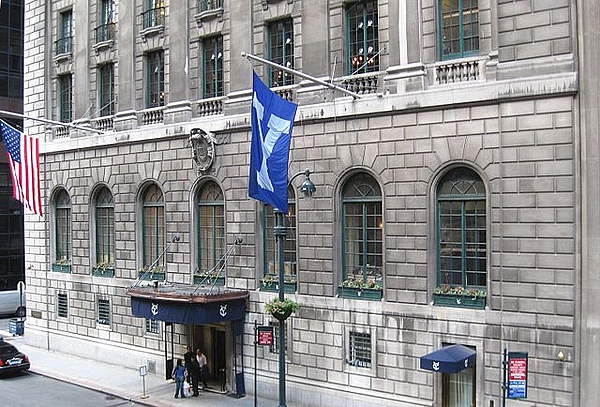 Library of the Yale Club of New York City in New York City, New York ...