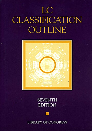 LC classification outline by Library of Congress | LibraryThing