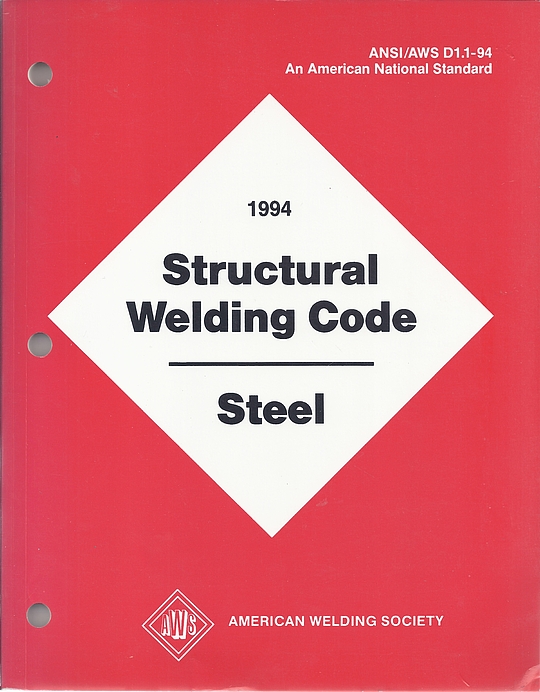 Structural Welding Code for Steel/Ansi/Aws D1.1-94 by American National ...